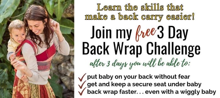 Join my Back Wrap Challenge - Wrap Your Baby